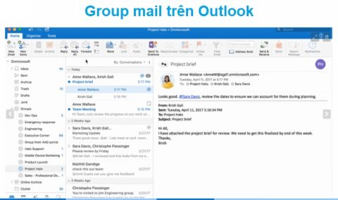 Hướng dẫn tạo Group Mail trên Microsoft Outlook - banquyenphanmem.com