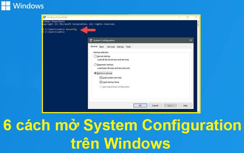 6 cách mở System Configuration trong Windows 10 - banquyenphanmem.com