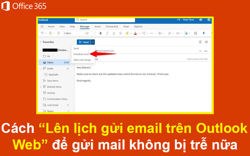 Cách Lên lịch gửi email trên Outlook Web để gửi mail không bị trễ nữa ...