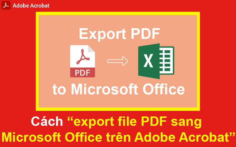 Cách export file PDF sang Microsoft Office trên Adobe Acrobat - banquyenphanmem.com