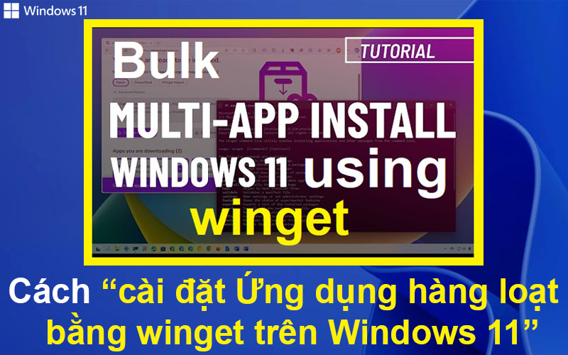 Cách cài đặt Ứng dụng hàng loạt bằng winget trên Windows 11 - https ...