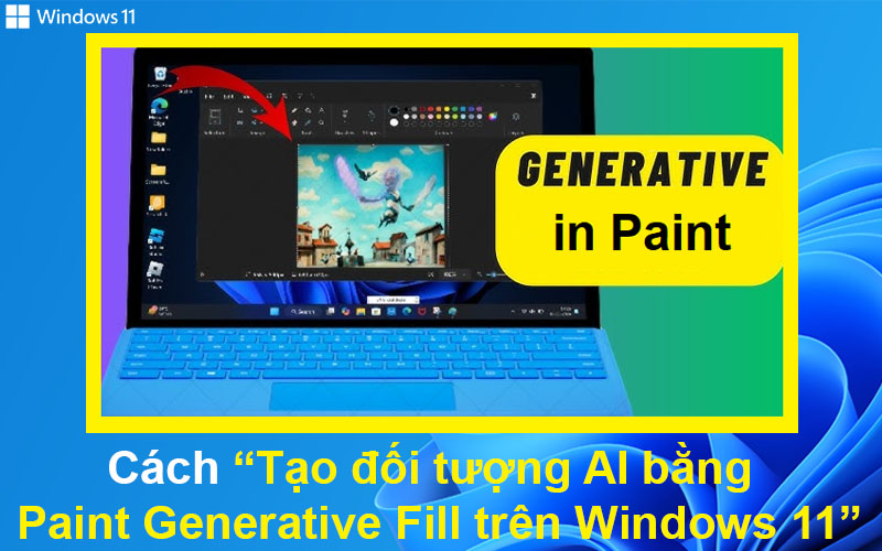 Cách tạo đối tượng AI bằng Paint Generative Fill trên Windows 11 ...